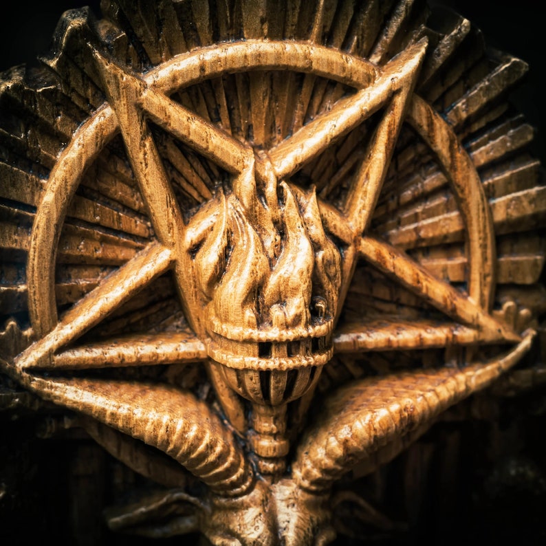 Baphomet Statue Home Altar for Wicca and Occult Enthusiasts - Etsy