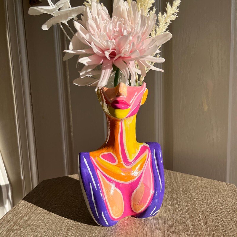 Abstract Face Vase - Etsy