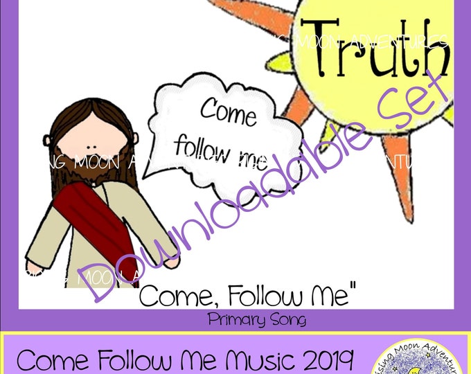 Come Follow Me 2019 Primary Song Come, Follow Me Flipchart Visual Aid ...