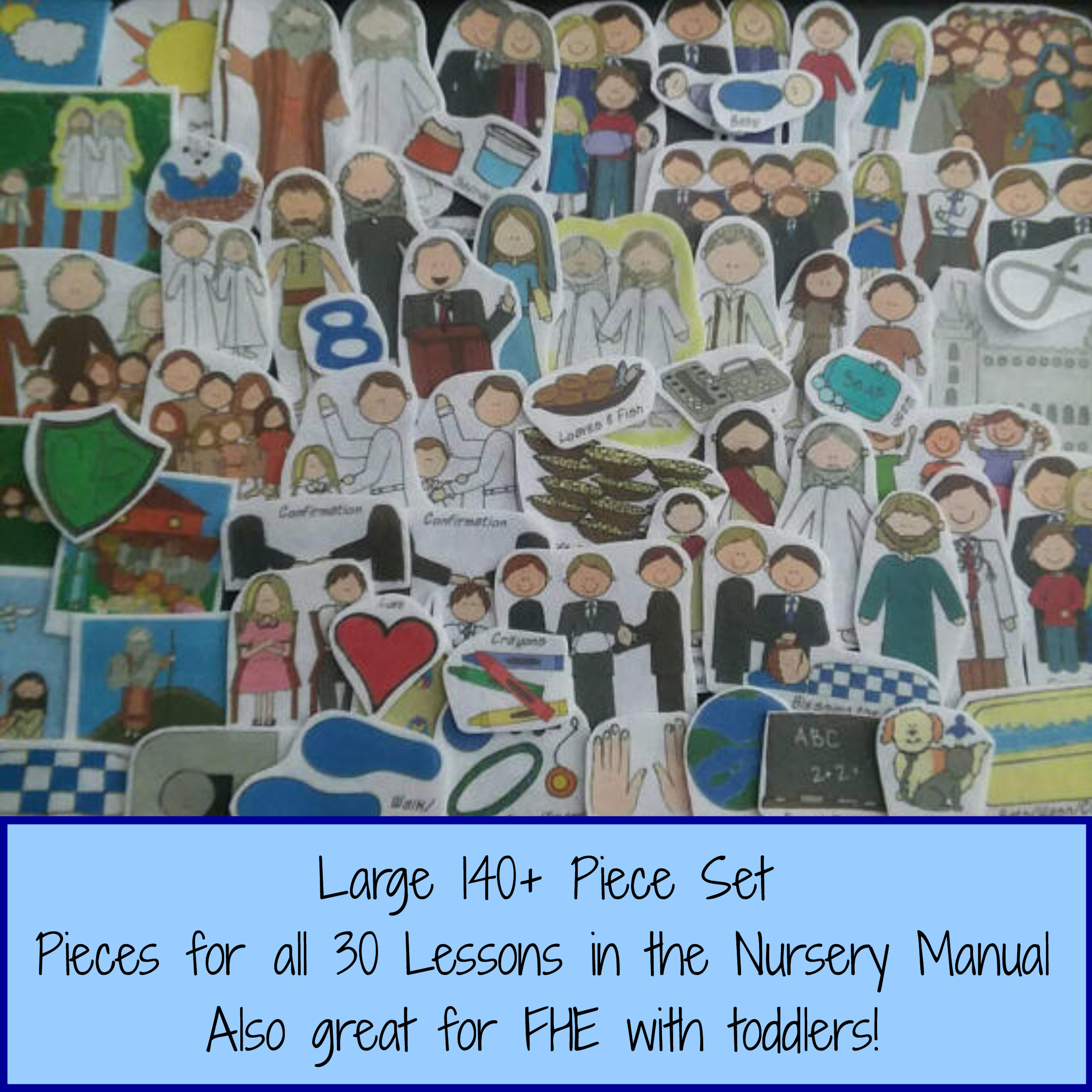 Complete LDS Nursery Manual Cutouts for Behold Your Little Ones ...