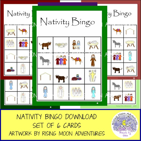 Nativity Bingo - Etsy