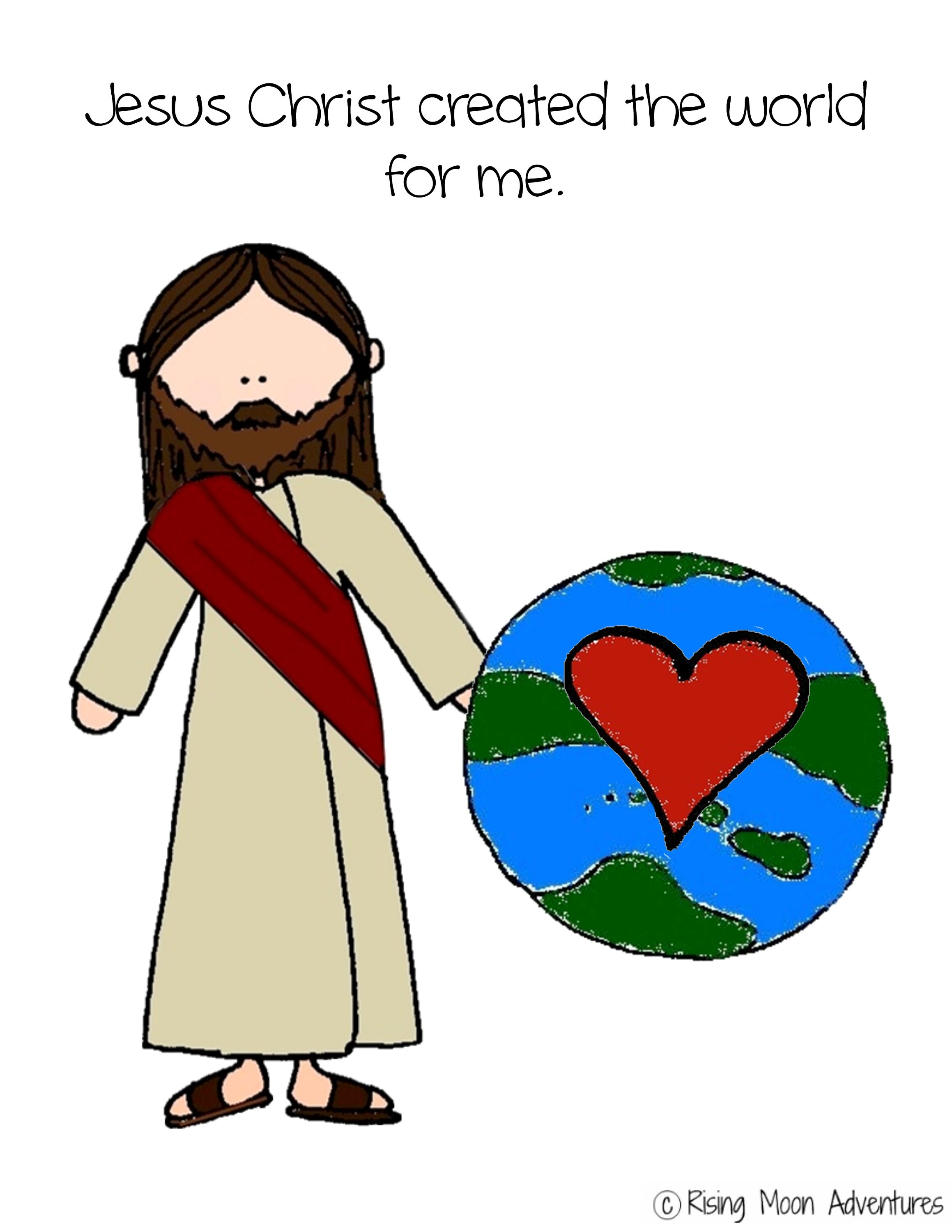 LDS Nursery Manual Behold Your Little Ones Lesson 7 Jesus Created the ...