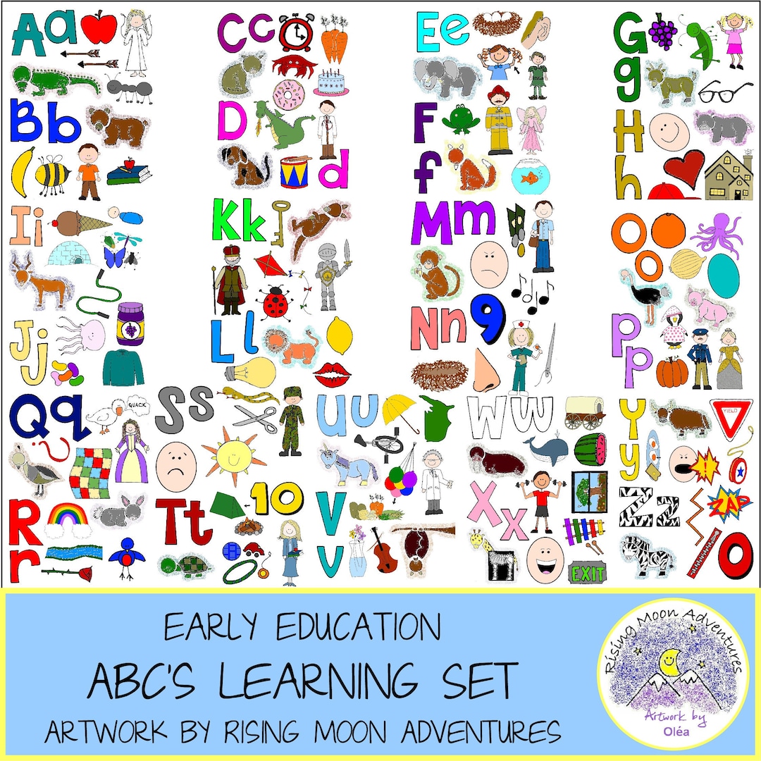 Abcs Alphabet Learning Set Download - Etsy