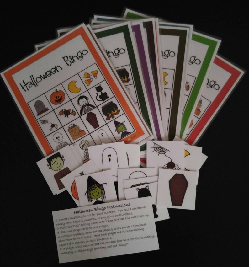 Halloween Bingo Game - Etsy
