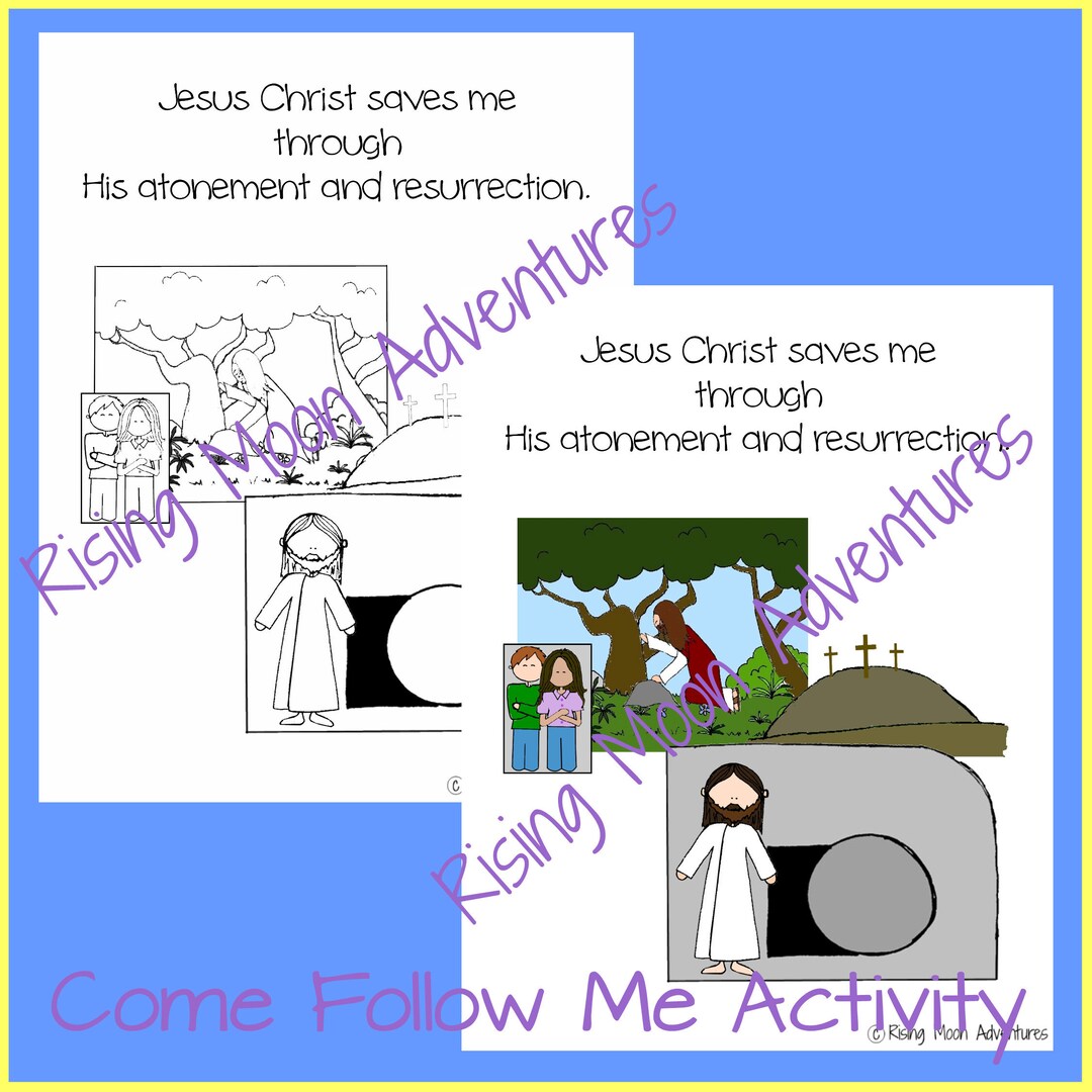 Jesus Saves Coloring Page and Colored Display Page Download - Etsy