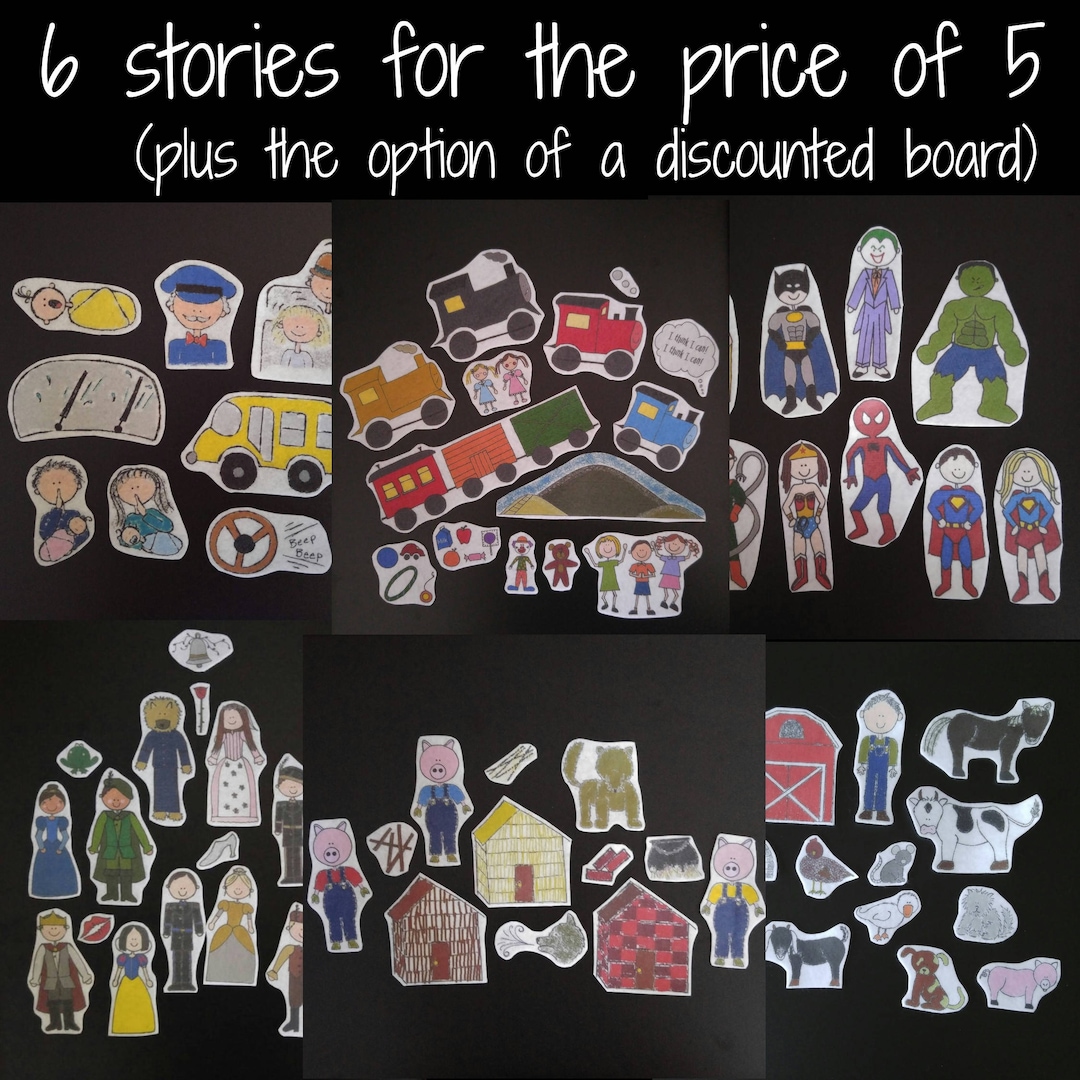 Flannel Board Stories Starter Kit With Story Cards - Etsy