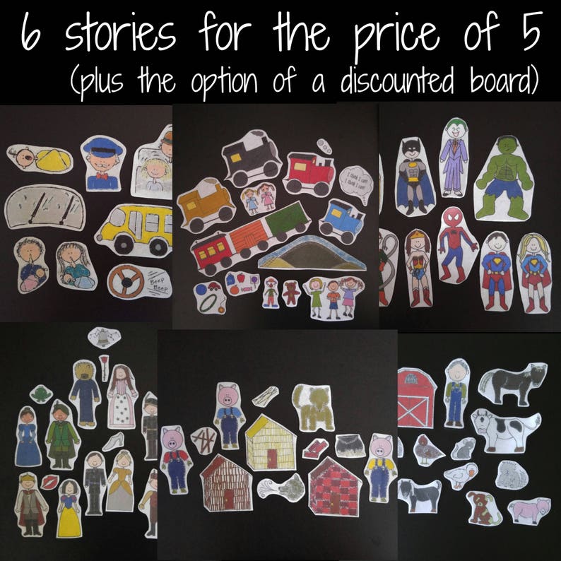 Flannel Board Stories Starter Kit With Story Cards - Etsy