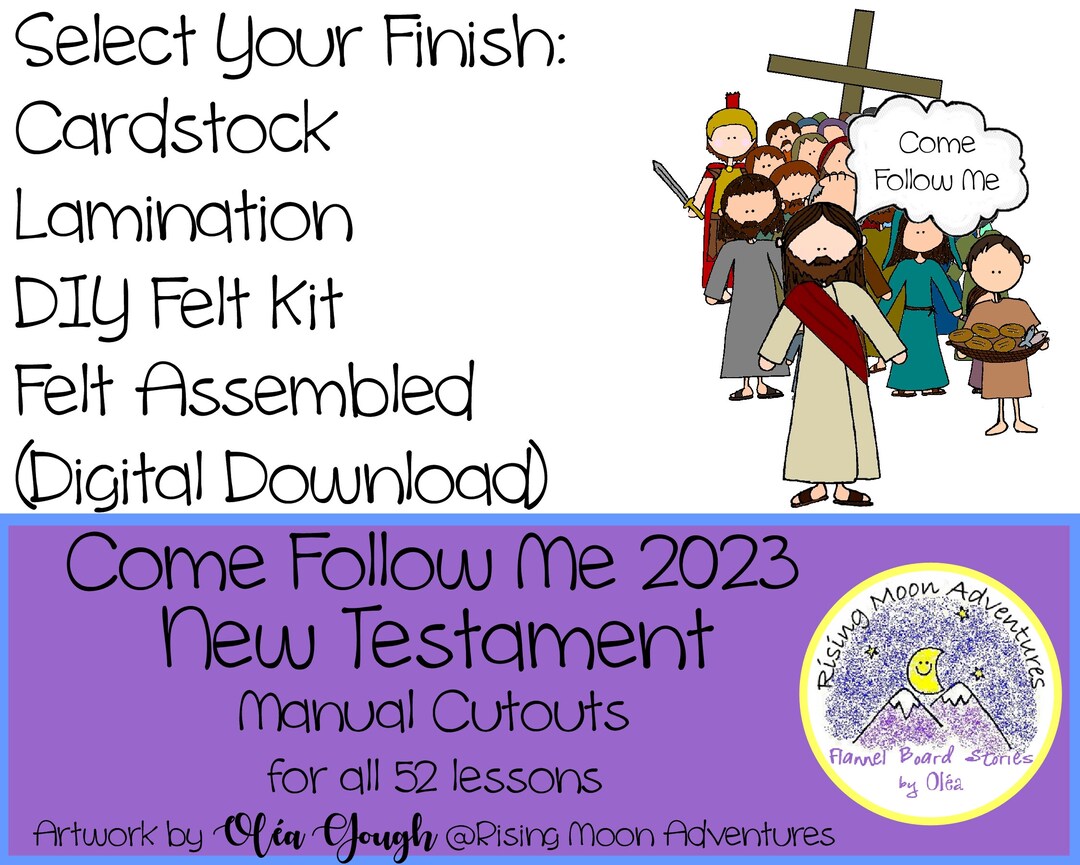 Come Follow Me 2023 New Testament Cutouts With Laminated Outline ...