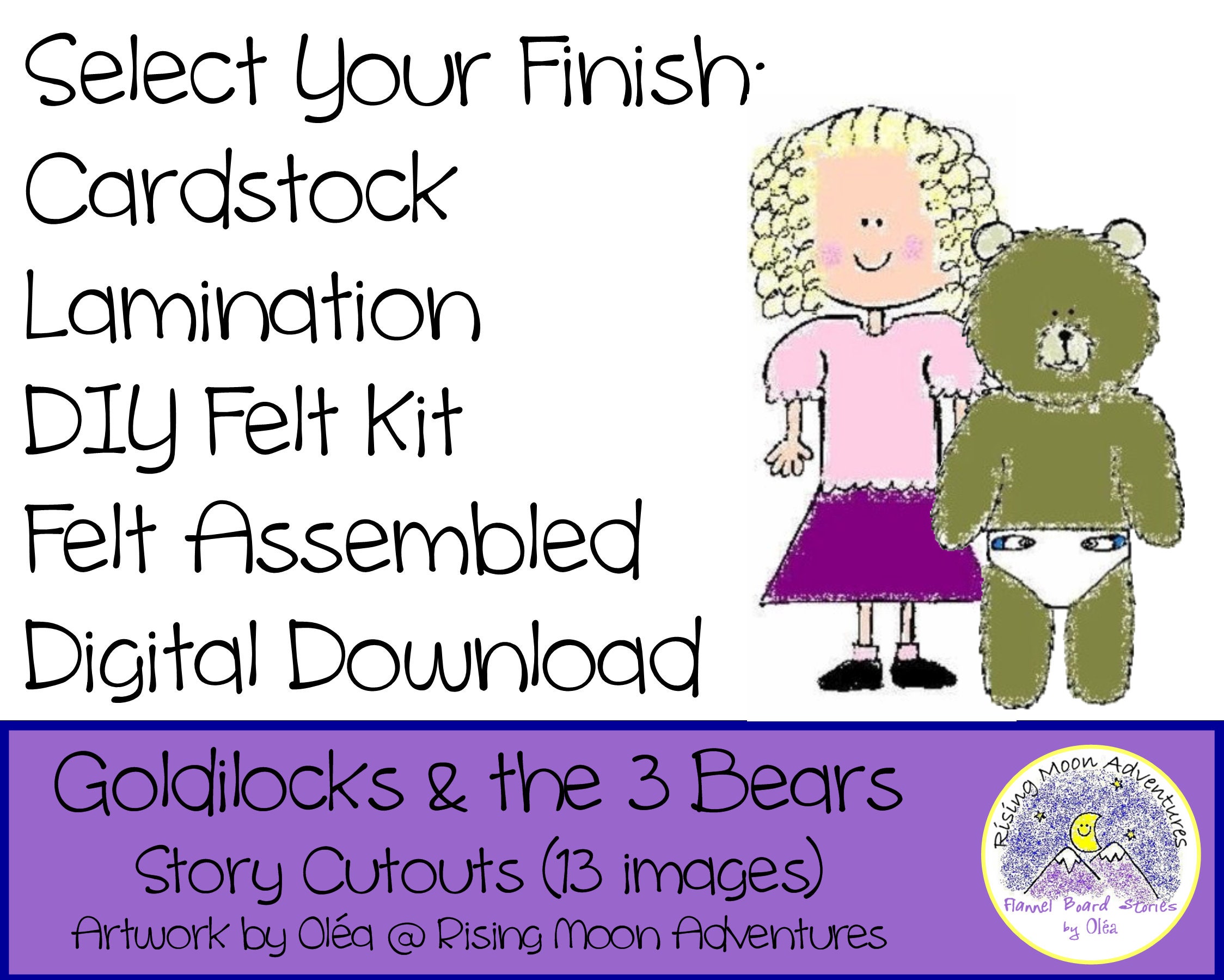 Goldilocks and the Three Bears: A Lesson in Respect With Laminated ...