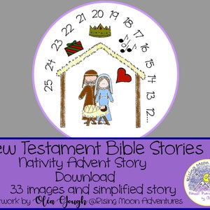 Christmas Advent Nativity Calendar Story Download - Etsy