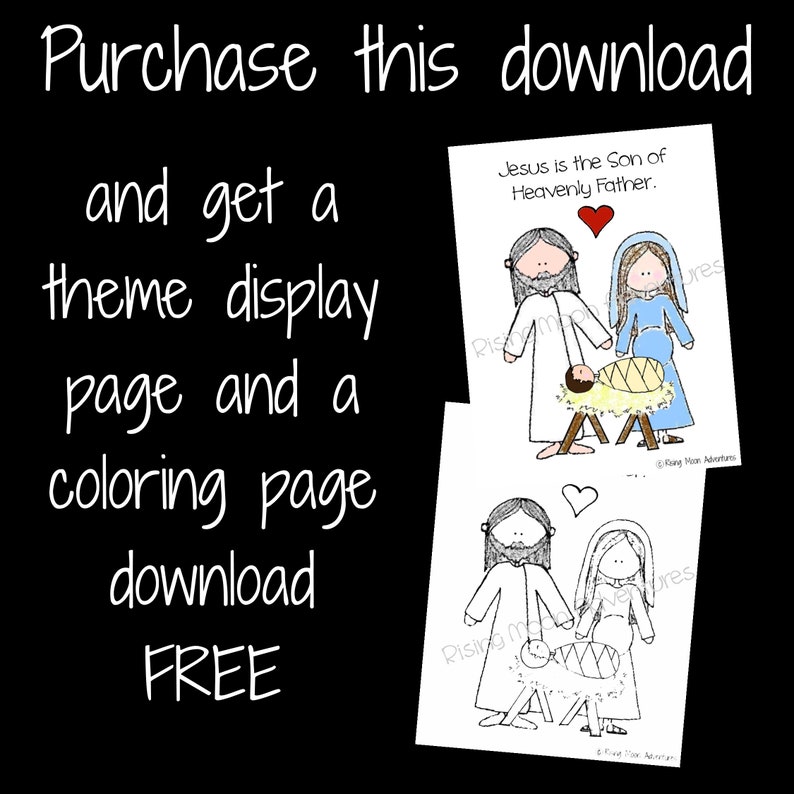 LDS Nursery Manual Behold Your Little Ones Lesson 29 Jesus Was ...
