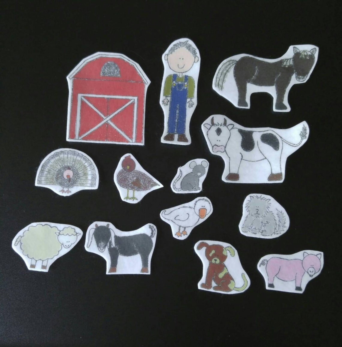 Old Mcdonald's Farm Flannel Board Stories Felt Set With | Etsy