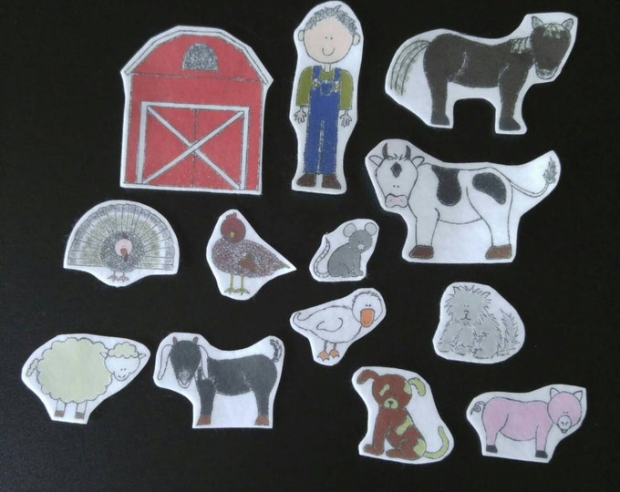 Old Mcdonald's Farm Flannel Board Stories Felt Set With Story Card - Etsy