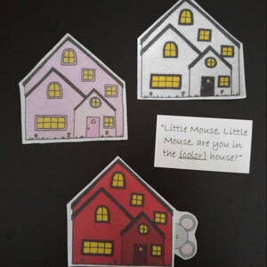 Little Mouse Little Mouse Color Game Cutouts - Etsy