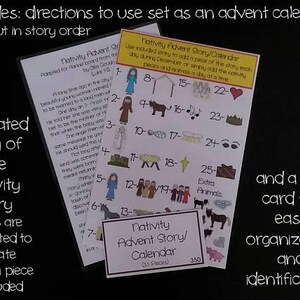 Countdown to Christmas Nativity Advent Calendar With Story - Etsy