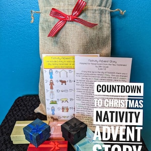 Countdown to Christmas Nativity Advent Calendar With Story - Etsy
