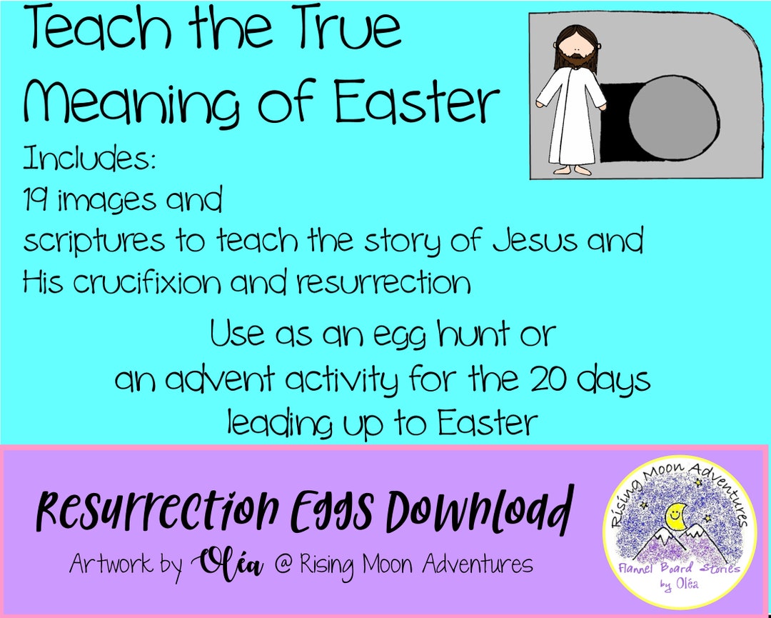 Resurrection Eggs Images Download to Tell the Easter Story Egg Hunt or ...