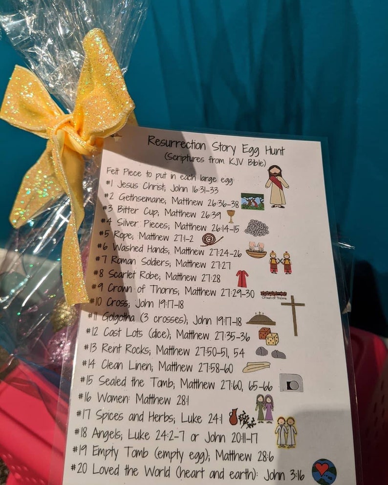 Resurrection Eggs Flannel Board Pieces to Tell the Easter Story Egg ...