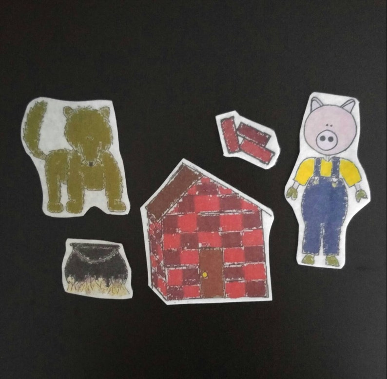 Three Little Pigs Cutouts: A Lesson in Working Hard With Story - Etsy