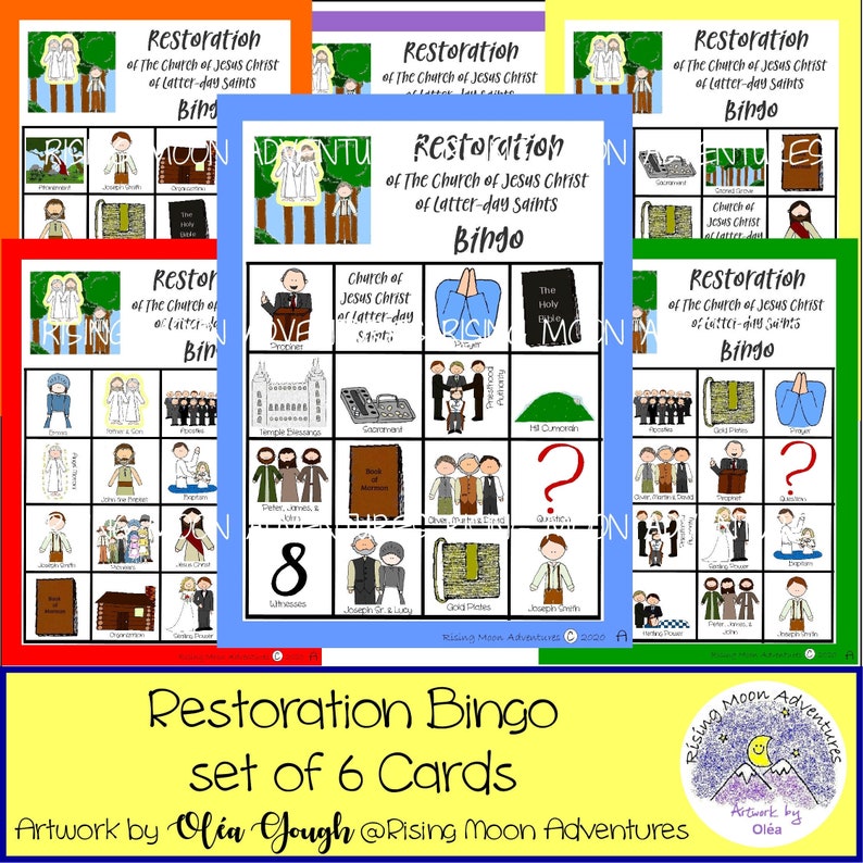 Restoration of the Church of Jesus Christ of Latter-day Saints Bingo ...