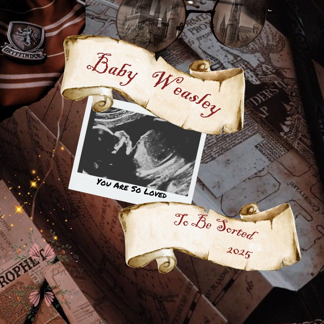 Wizard Map Social Media Pregnancy Announcement | Magical | Digital ...