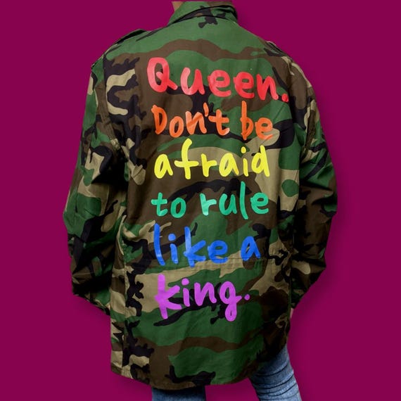 Camo Queen be like a King Jacket - Gem