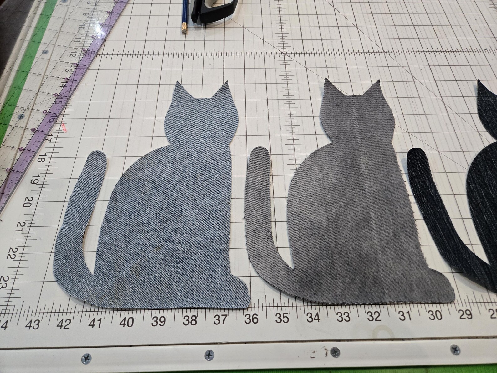 5 Die Cut Cat Silhouette for Crafting, Embellishment, Scrapbooking ...