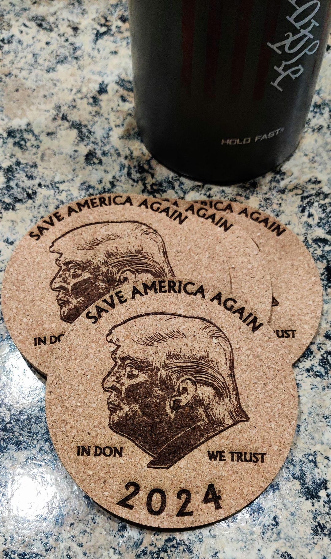 Trump 2024 Coin Custom Cork Coasters Set of 4 - Etsy