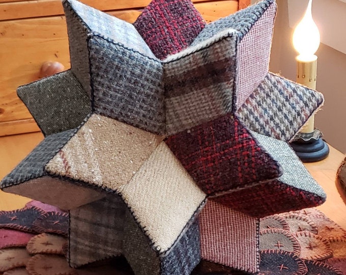 Wool Star Kit; 3D Star is 9 Inches When Complete - Etsy