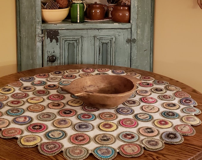 Large Hit or Miss 39 Inch Penny Mat **PRINTED PATTERN** - Etsy