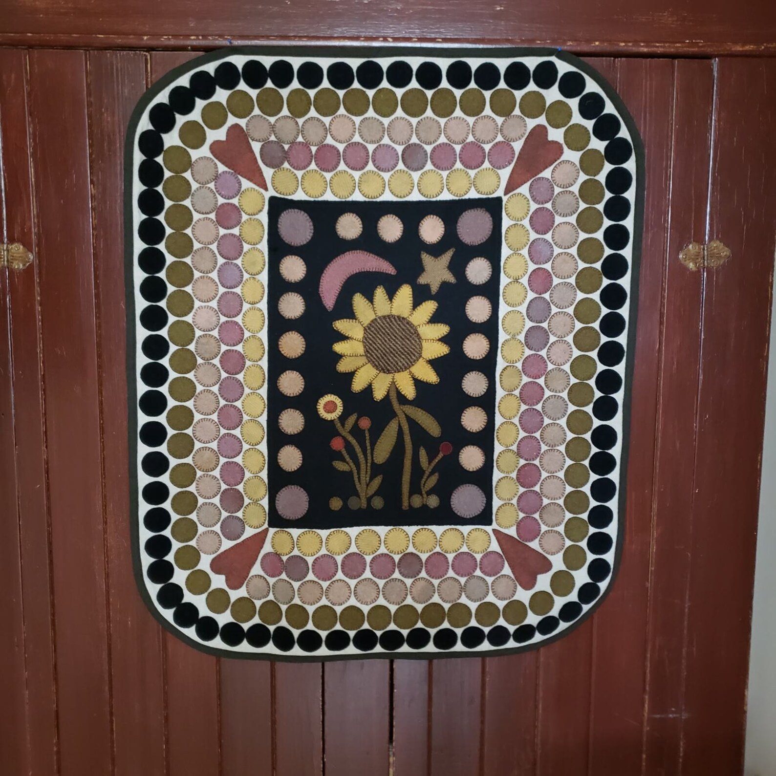 Sunflower in Moonlight Penny Mat - Pattern Only - Etsy