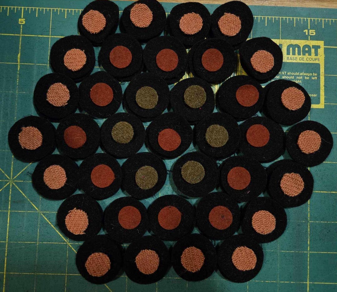 Fall Colours Penny Rug KIT, One Mat 3 Ways - Etsy