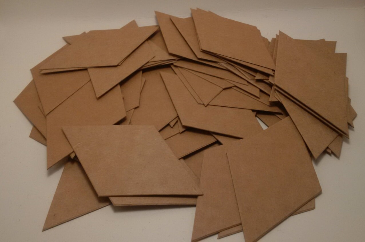 60 Pieces of Chipboard Only for 9" Wool Star - Etsy