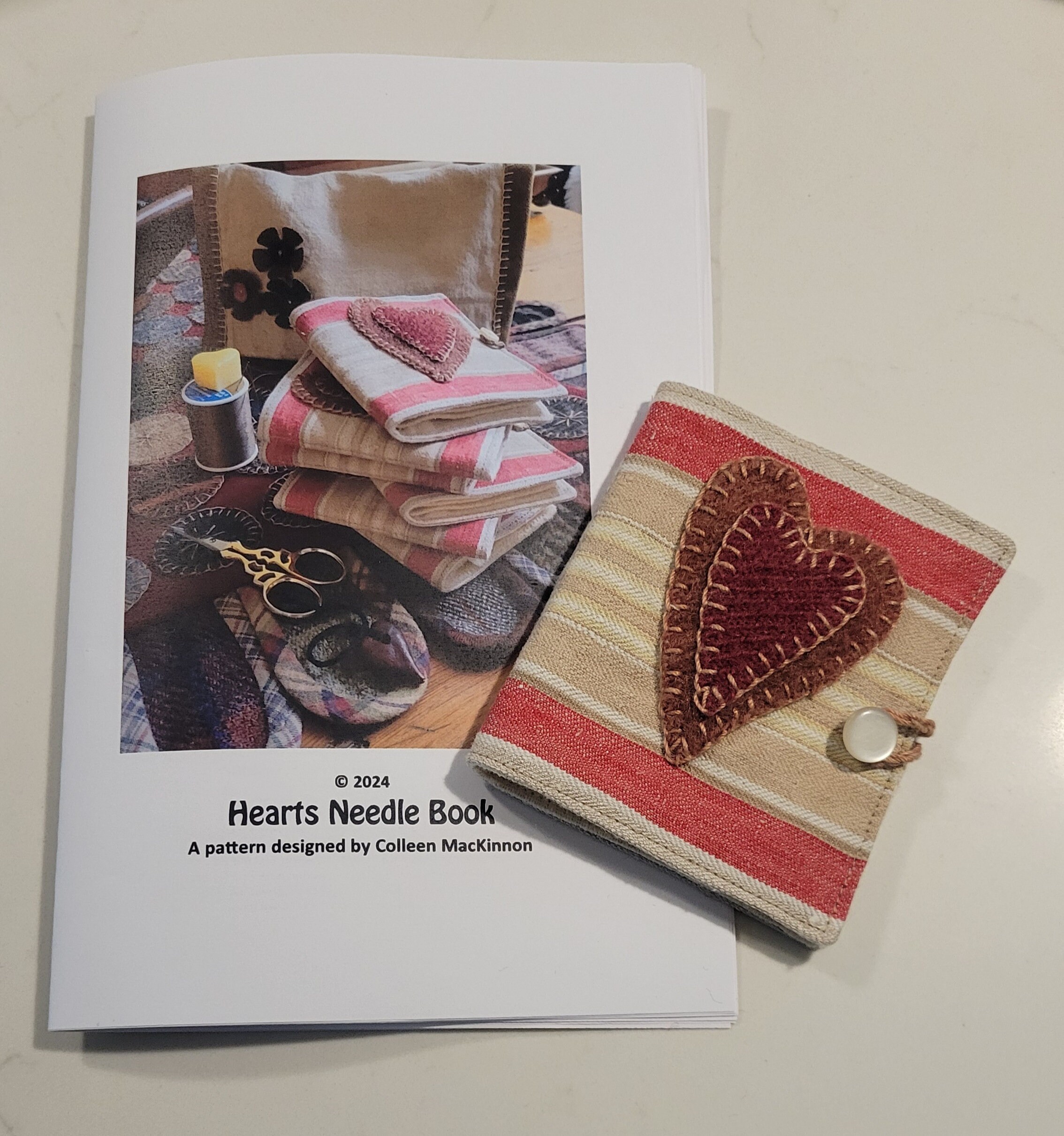 Hearts Needle Book (PRINTED PATTERN) - Etsy