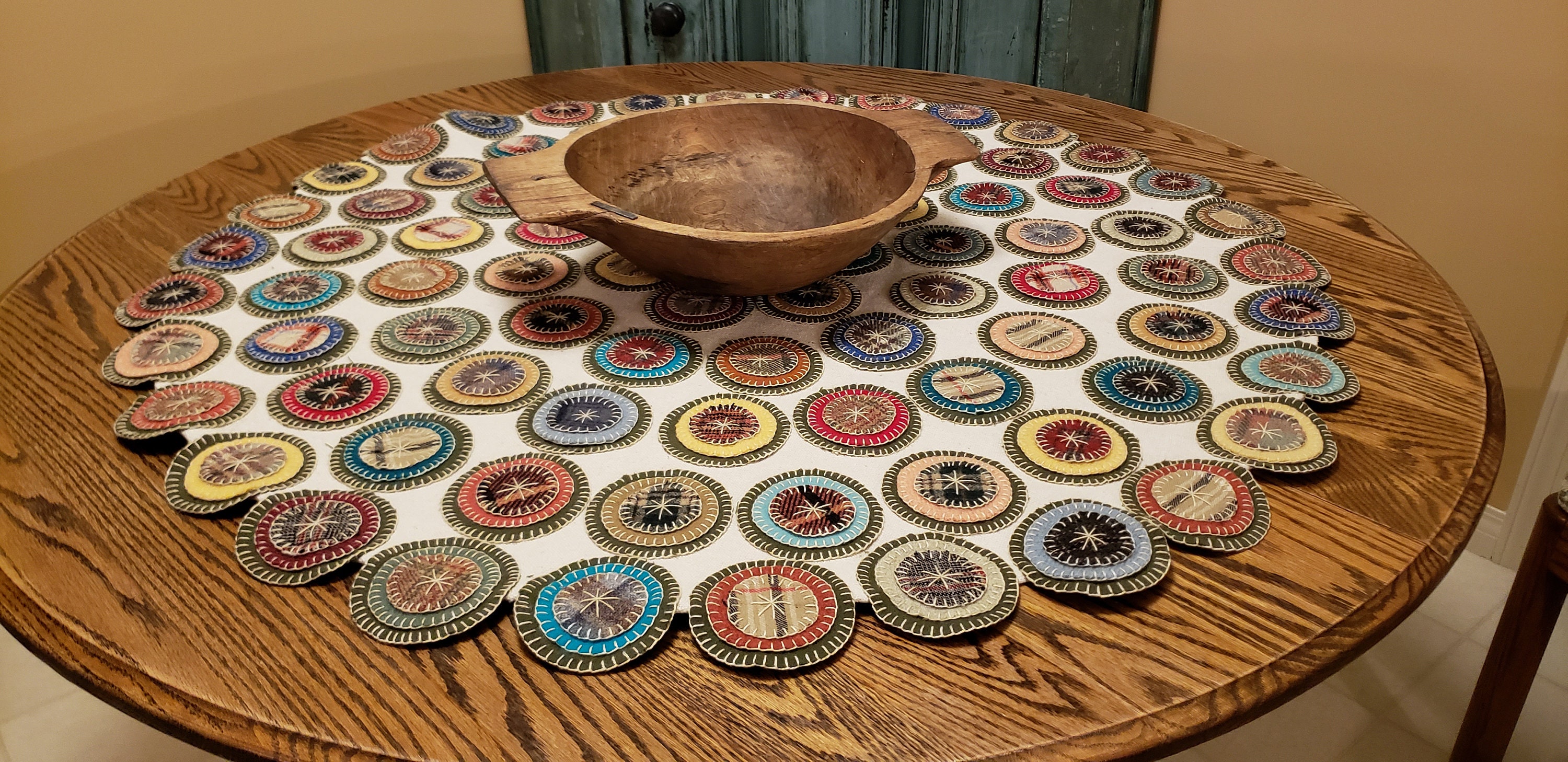 Large Hit or Miss 39 Inch Penny Mat Pattern Only - Etsy Canada