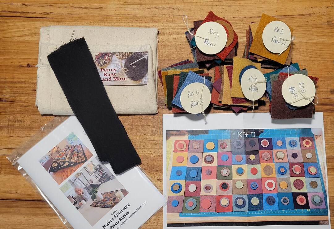 Modern Farmhouse Penny Mat Kit D - Etsy