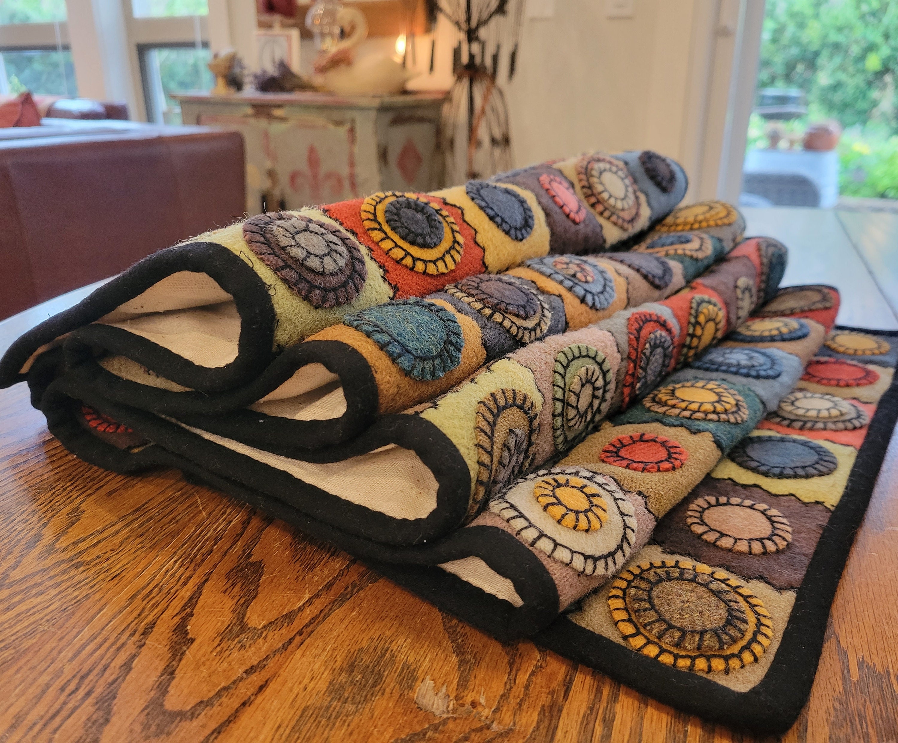 Modern Farmhouse Penny Runner, PRINTED PATTERN (wool Applique, Penny ...