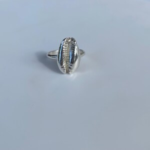 Sterling Silver Cowrie Seashell Rings - Etsy