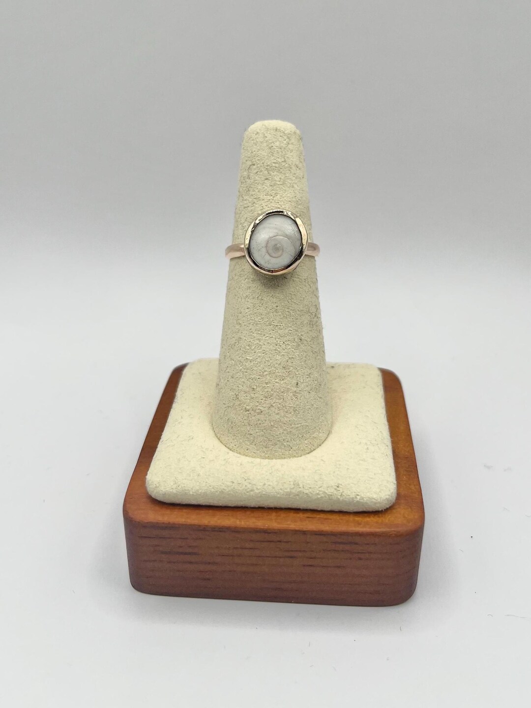 14k Gold Filled Cat’s Eye Operculum Ring Size 6 - Etsy