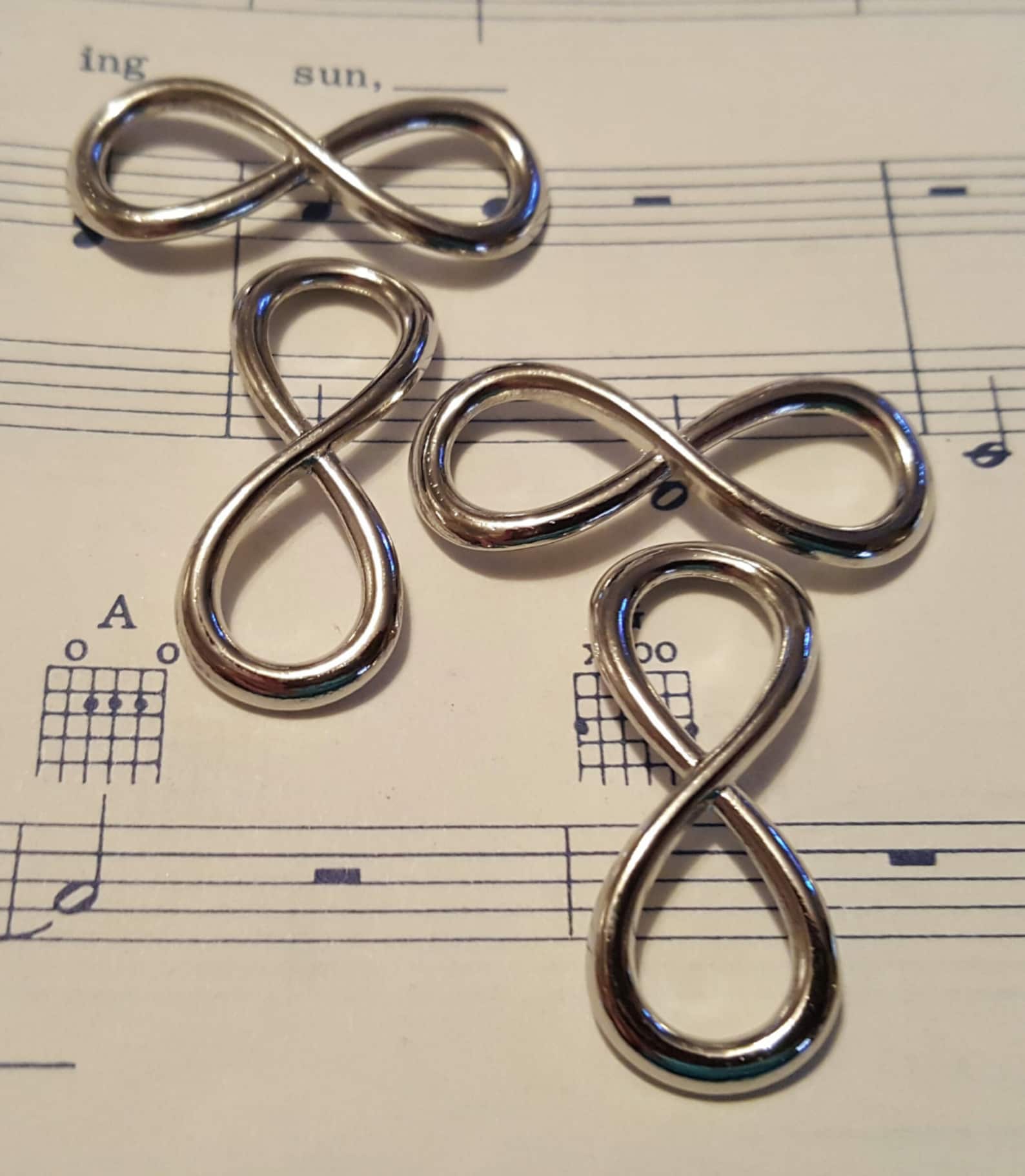Infinity Charm 15 Pcs. Infinity Symbol Platinum Charm - Etsy