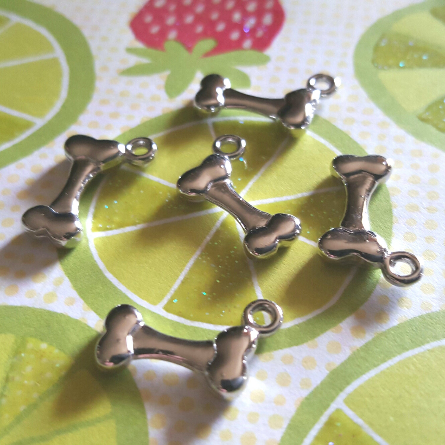 Dog Bone Charms 50 pcs. 3D Dog Charms Silver Dog Bones | Etsy