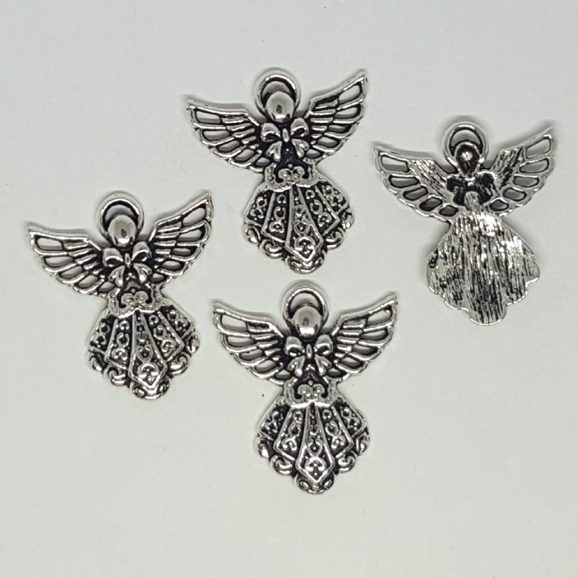 Silver Angel Pendant 10 Pcs. Silver Angel Angel Charm - Etsy