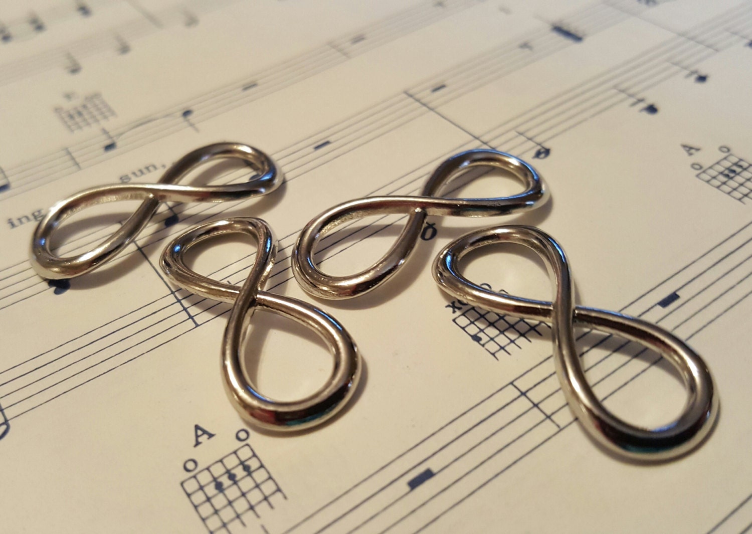 Infinity Charm 15 Pcs. Infinity Symbol Platinum Charm - Etsy