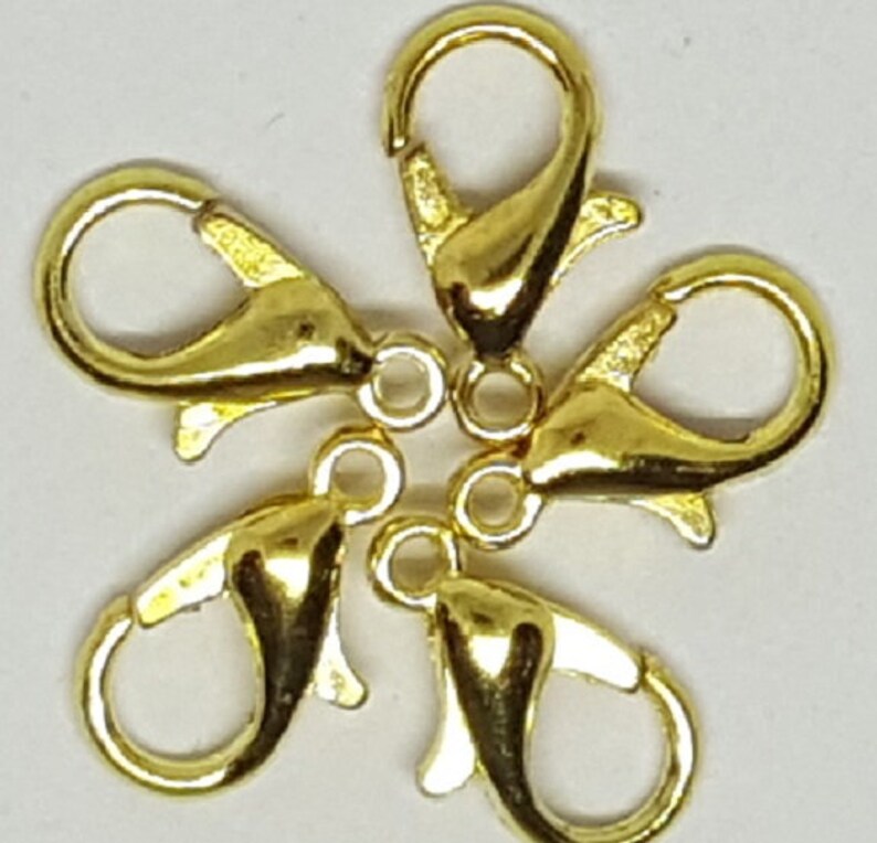 Lobster Claw - 50 Pcs. - Lobster Clasp - Lobster Claw Clasp - Gold ...