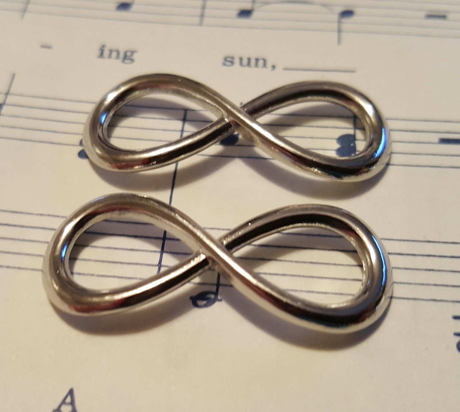 Infinity Charm 15 Pcs. Infinity Symbol Platinum Charm - Etsy