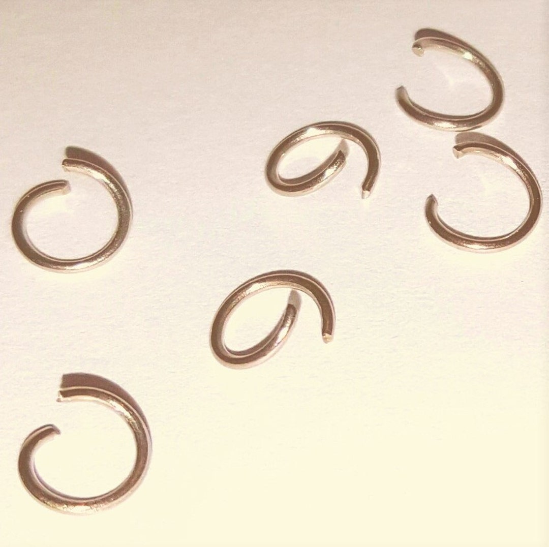 6mm Iron Jump Rings - 100 Pcs.- Silver Jump Rings - Open Jump Rings ...
