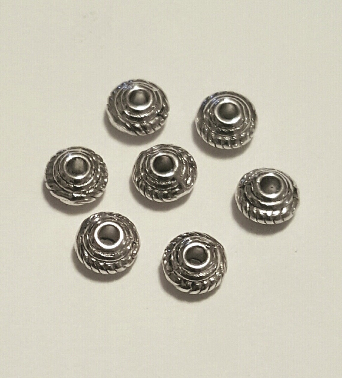 Silver Spacer Beads 100 Pcs. Bicone Spacer Beads Spacer - Etsy