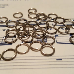7mm Stainless Steel Jump Rings - 100 Pcs.- Silver Jump Rings - Close ...