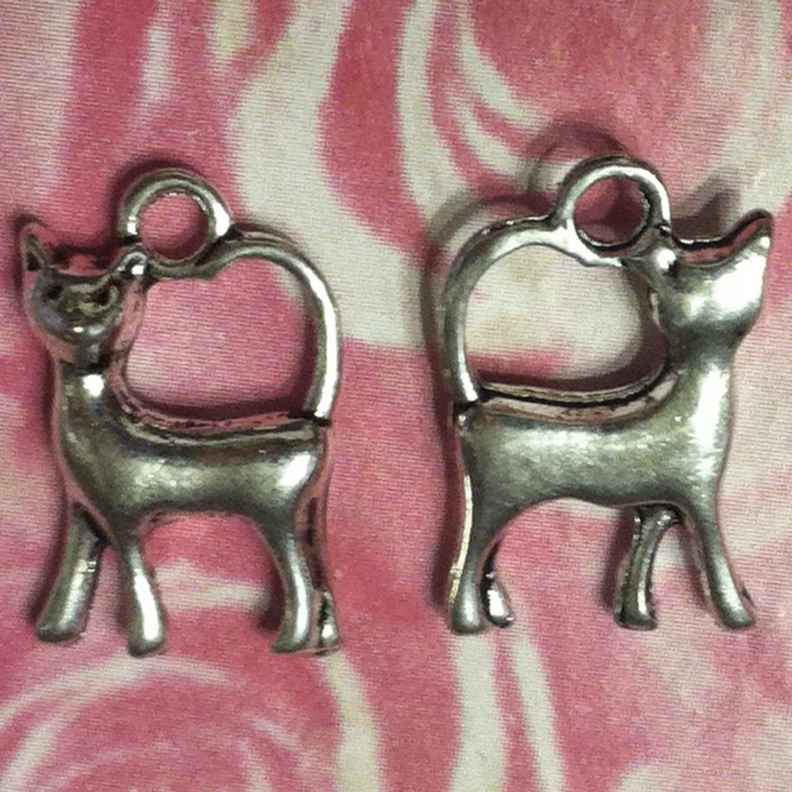 Cat Charms 10 Pc. Regal Cat 3D Cat Kitty Charms - Etsy
