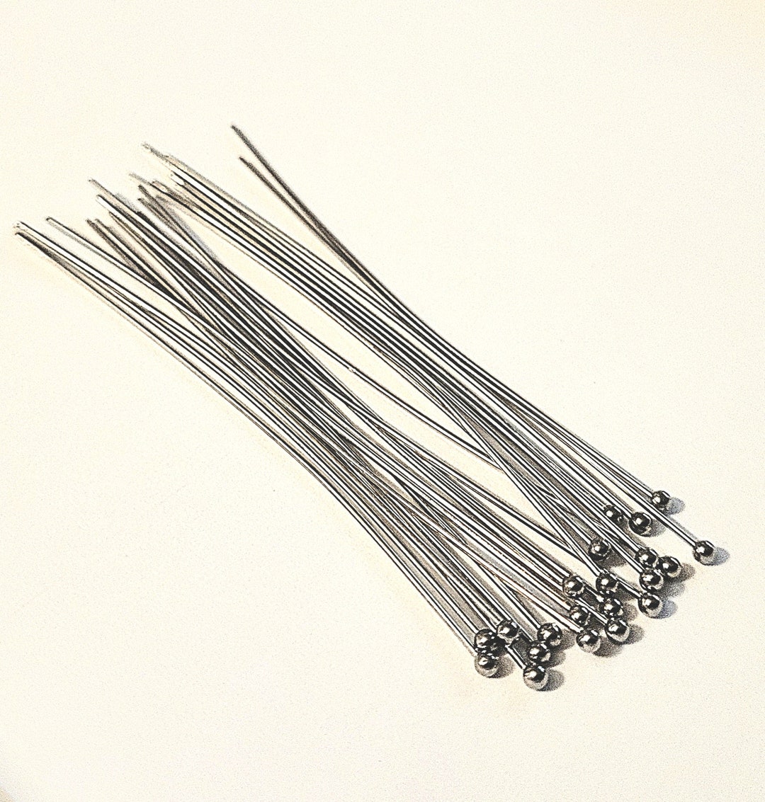 Ball Headpins - 100 Pcs. - 70mm Ball Headpins - 304 Stainless Steel ...